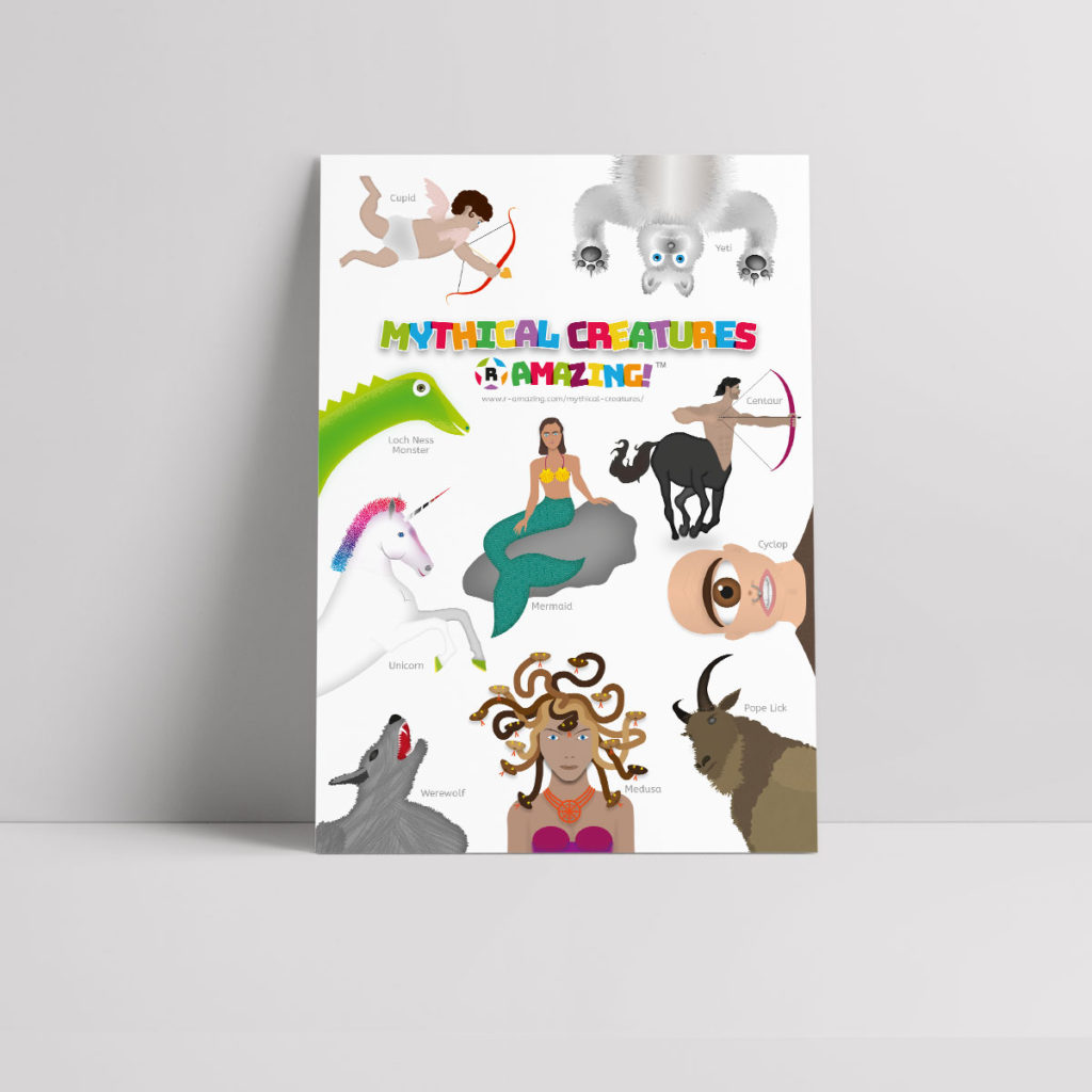 Mythical Creatures ‘R’ Amazing Poster | R&Q